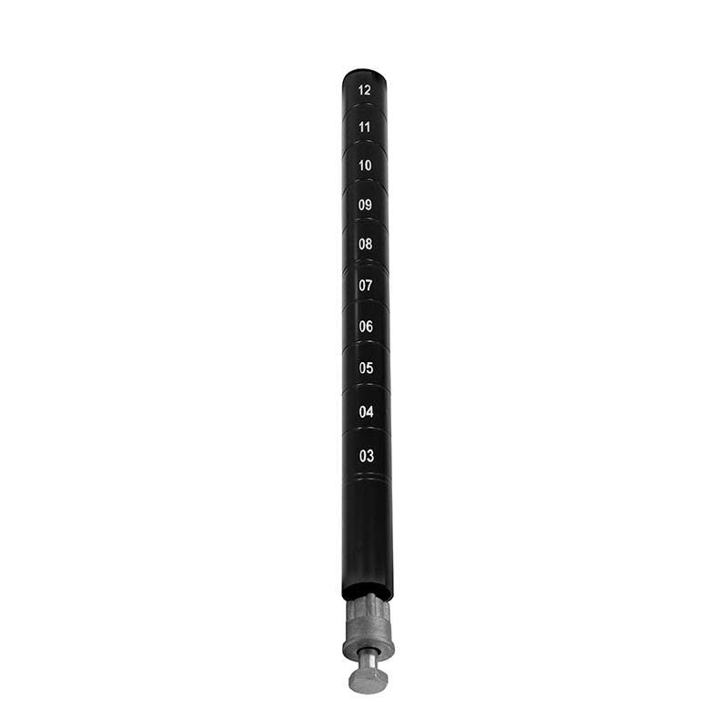 Black Epoxy Shelving Post - 39 in. Durable Chrome | Unoclean - UnoClean