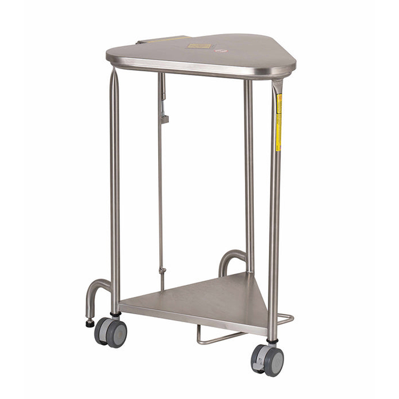 R&B Wire [669SS] Deluxe Portable Triangular Hamper w/ Damping Lid ...