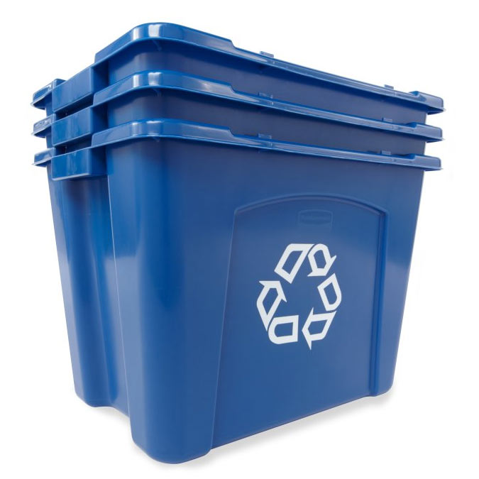 Stackable Recycling Box - 14 Gallon - UnoClean