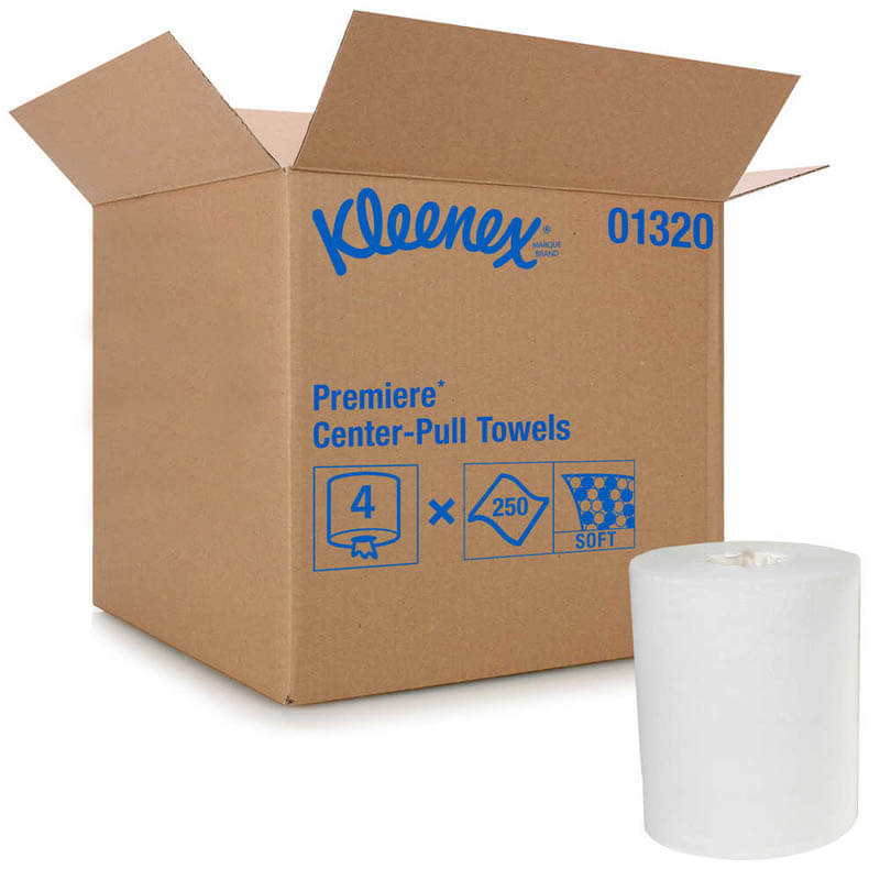 Center Pull Wipes - Kimberly Clark Kleenex® Premiere® Center-Flow Hand ...