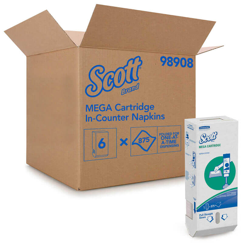 Paper Napkins & Dispensers - Kimberly Clark Scott® MEGACARTRIDGE ...