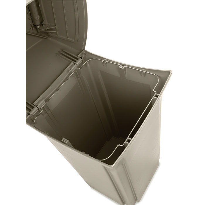 Ranger Fire-Safe Container, Square, Structural Foam, 35 gal, Beige ...
