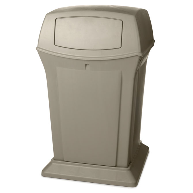 Ranger Fire-Safe Container, Square, Structural Foam, 45 gal, Beige ...