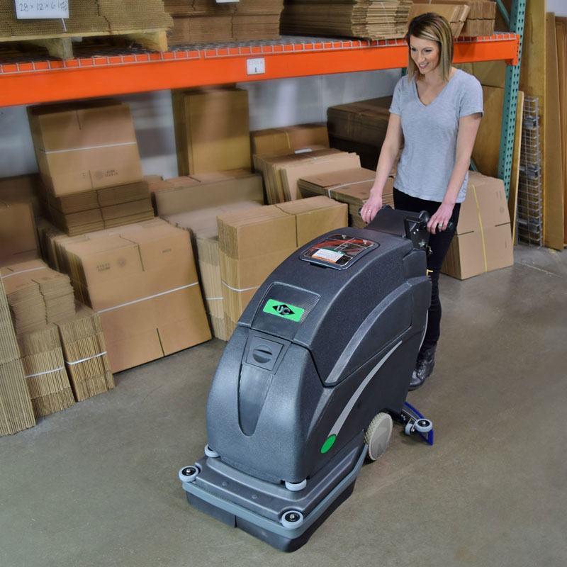 UnoClean Stinger 20 Walk Behind Auto Scrubber - 215 Amp Batteries ...